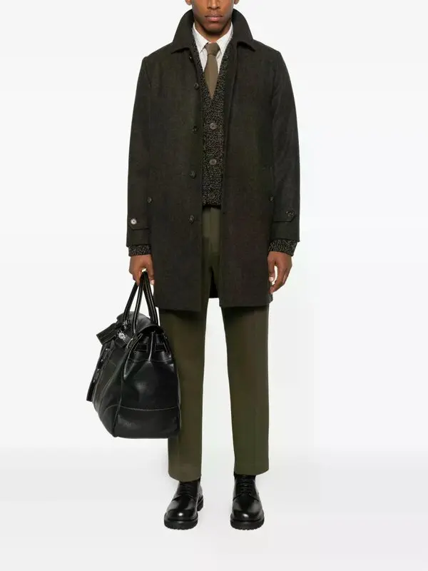 L'IMPERMEABILE Harry Buttoned Loden Coat
