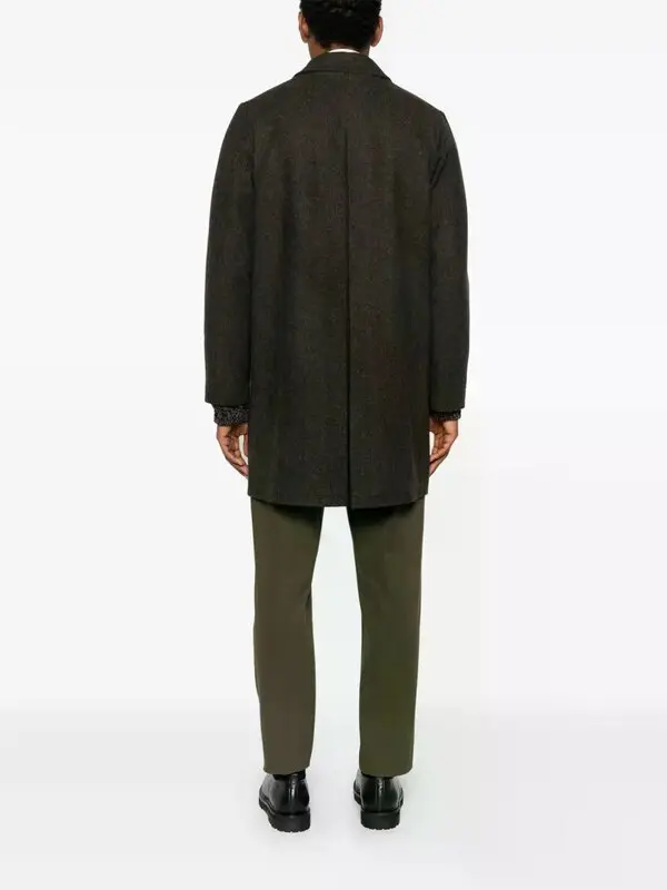 L'IMPERMEABILE Harry Buttoned Loden Coat