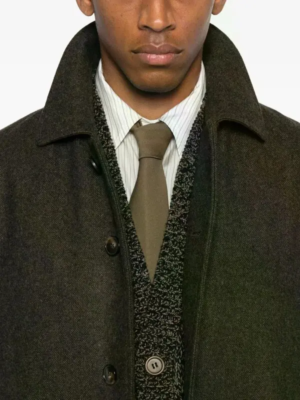 L'IMPERMEABILE Harry Buttoned Loden Coat