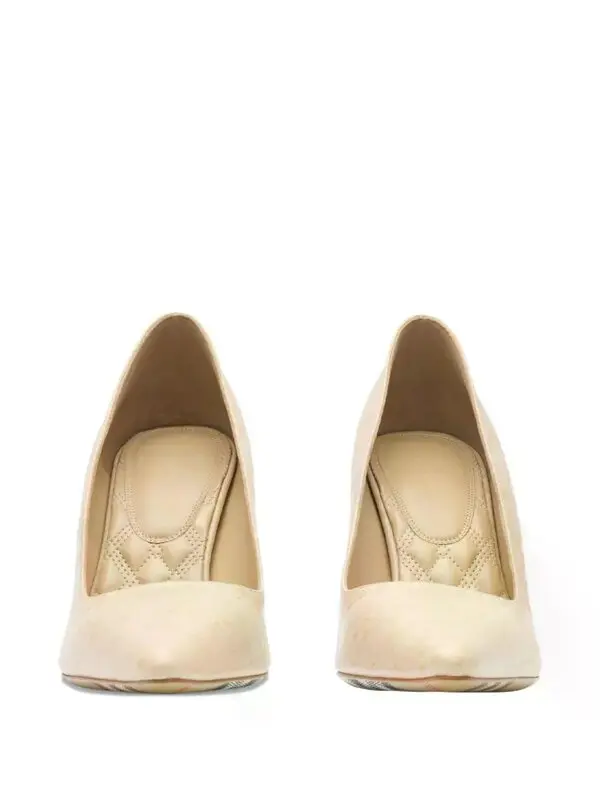 Burberry Quilted Check Leather Pumps