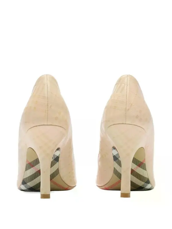 Burberry Quilted Check Leather Pumps
