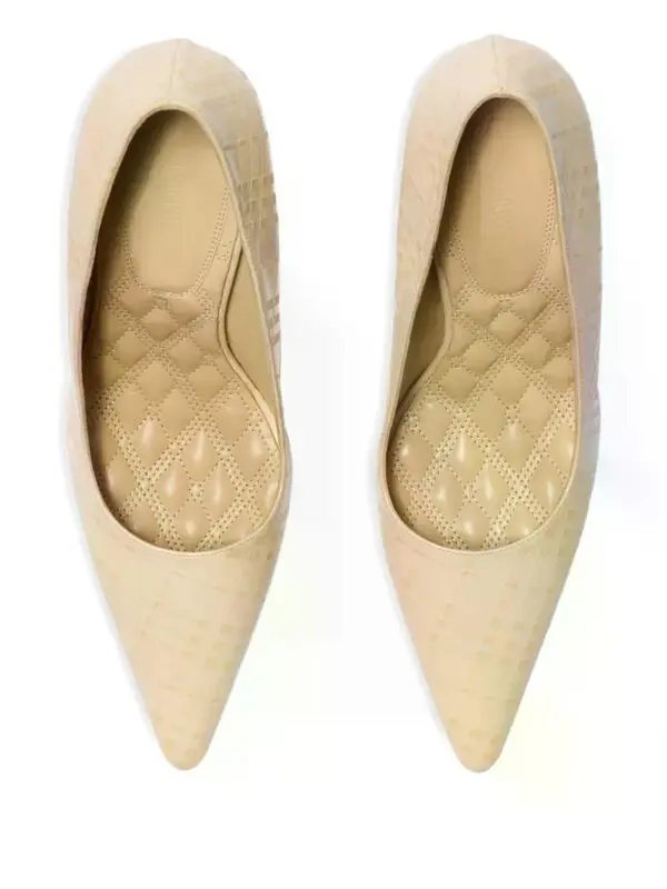 Burberry Quilted Check Leather Pumps