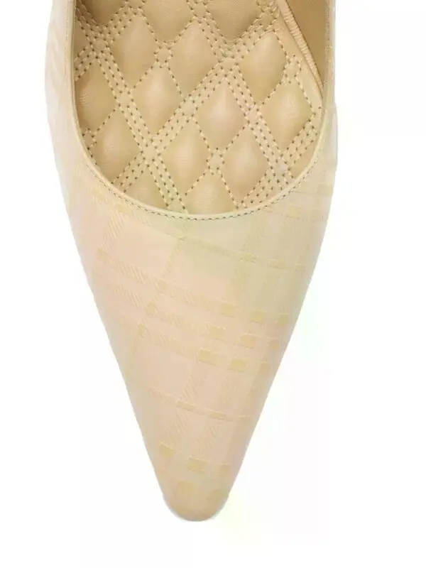 Burberry Quilted Check Leather Pumps