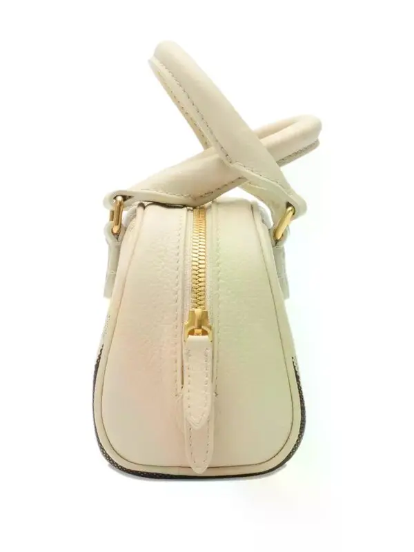 Burberry Check Pattern Bowling Mini Tote Bag
