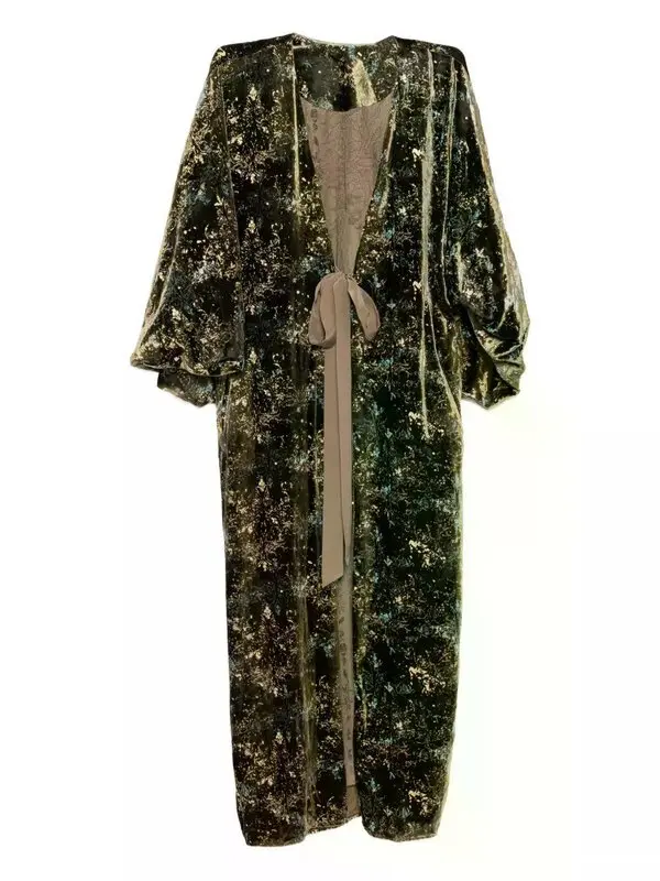 YANGKEHAN Floral-print Midi Dress - Green