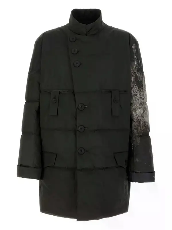 Yohji Yamamoto Padded High-neck Coat