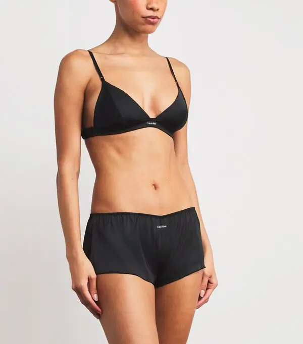 Calvin Klein Satin Signature Triangle Bra