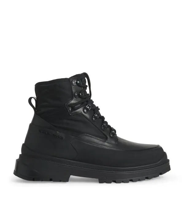 Canada Goose Leather Waterproof High Top Boots - Black
