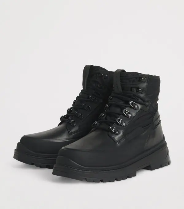 Canada Goose Leather Waterproof High Top Boots - Black