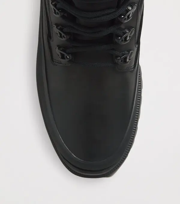 Canada Goose Leather Waterproof High Top Boots - Black
