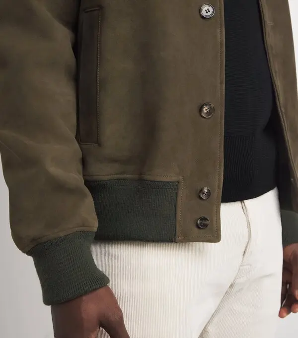 Jacob Cohen Suede Trucker Jacket
