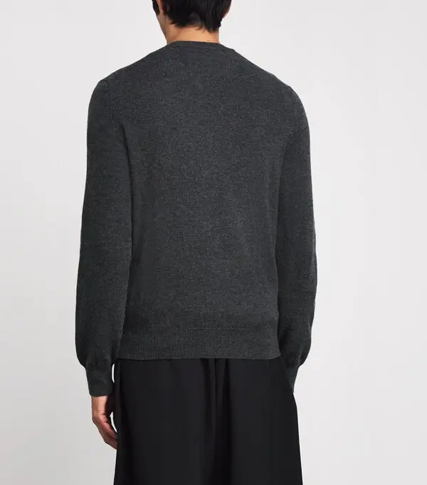 Play Comme Des Garcon Wool Cardigan With Mini Heart Appliqu - Grey