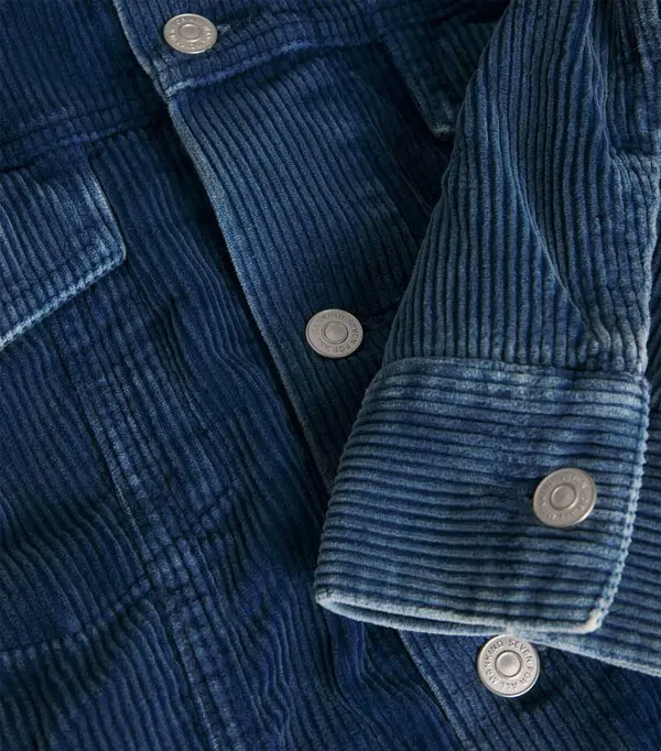 7 For All Mankind Corduroy Oli Cropped Trucker Jacket