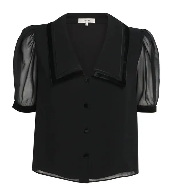 FRAME The Silk Sailor Blouse