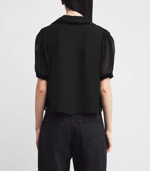 FRAME The Silk Sailor Blouse