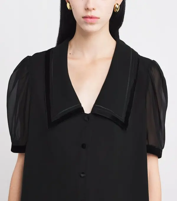 FRAME The Silk Sailor Blouse