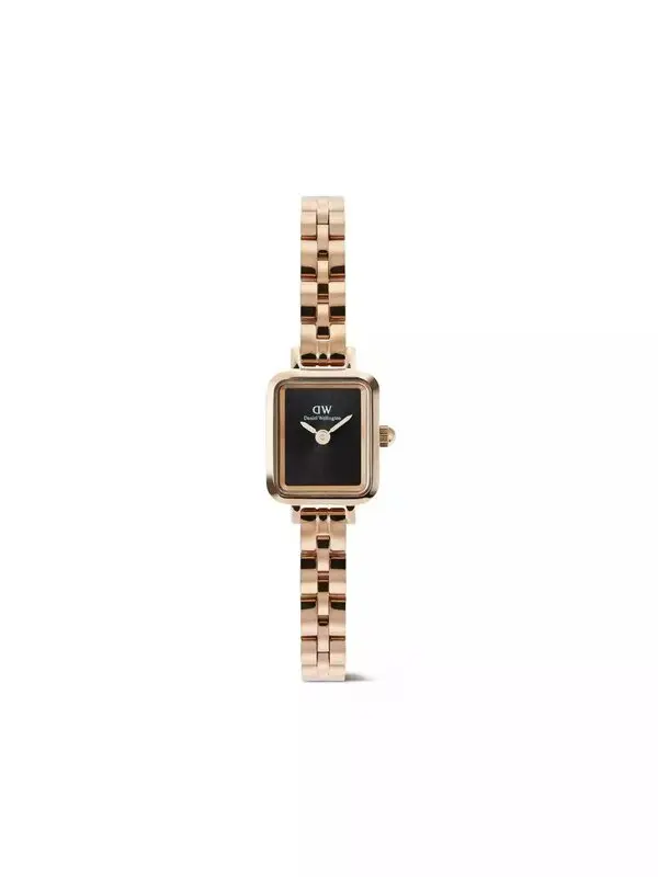 DANIEL WELLINGTON Mini Quadro 15mm Watch - Black