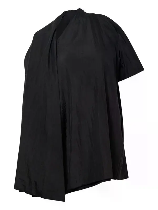 PUSHBUTTON Draped Short-sleeve Top