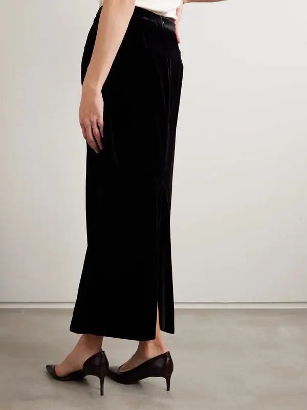 VIOLANTE NESSI Velvet Maxi Skirt