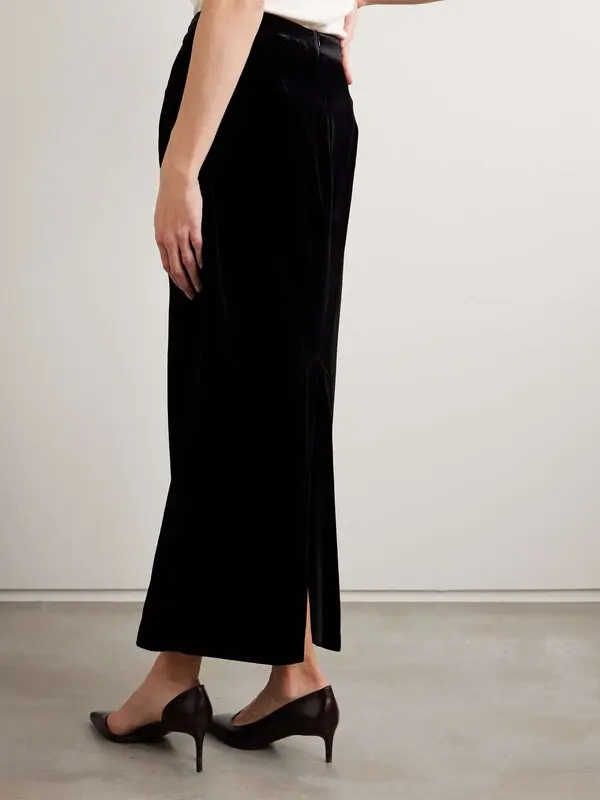 VIOLANTE NESSI Velvet Maxi Skirt