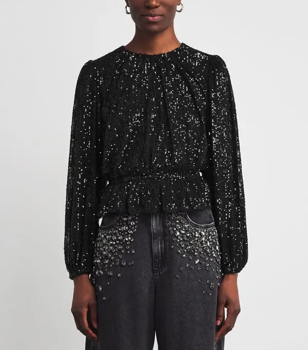 Paige Sequinned Vilma Blouse