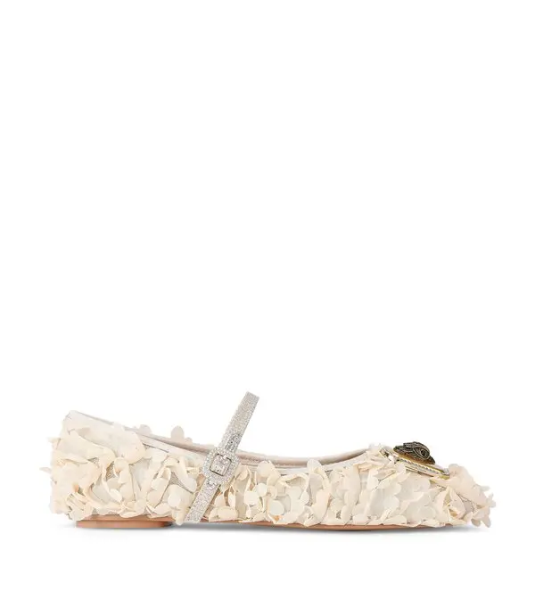 Kurt Geiger Embellished Ballet Flats - Beige