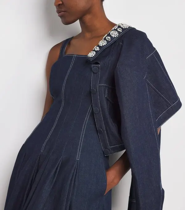 huishan zhang denim dress Darla Dress Indigo Denim UK 10