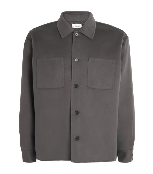 FRAME Wool Overshirt - Grey