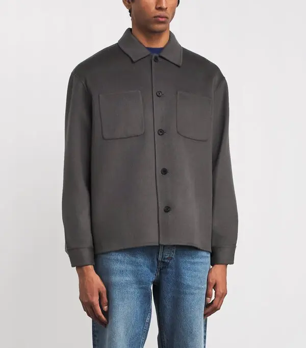 FRAME Wool Overshirt - Grey