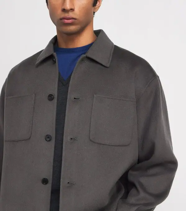 FRAME Wool Overshirt - Grey