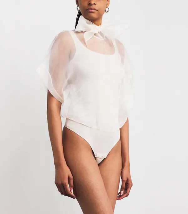 UNDRESS CODE Silk Pirouette Thong Bodysuit