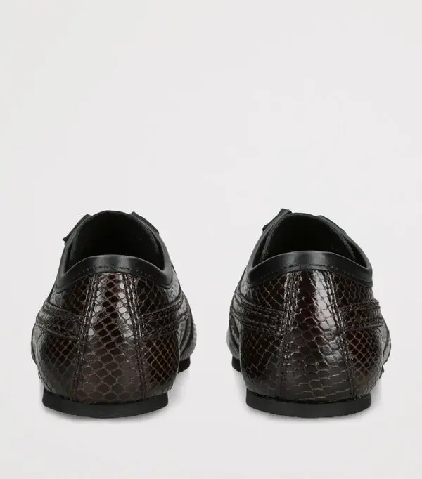 Dries Van Noten Leather Snakeskin-effect Dustin Sneakers