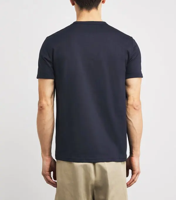 Fred Perry Cotton Ringer Logo T-shirt - Navy