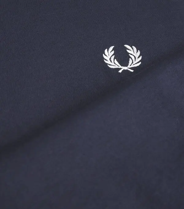 Fred Perry Cotton Ringer Logo T-shirt - Navy