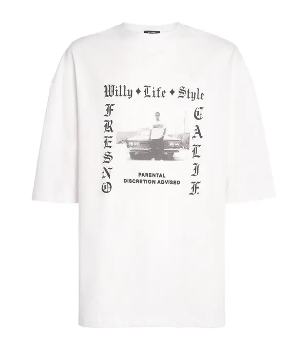 WILLY CHAVARRIA Cotton Lifestyle Northsider T-shirt - White