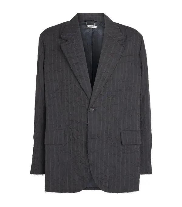 Simkhai Crinkled Pinstripe Suit