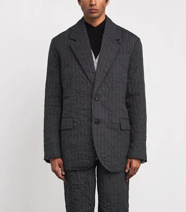 Simkhai Crinkled Pinstripe Suit