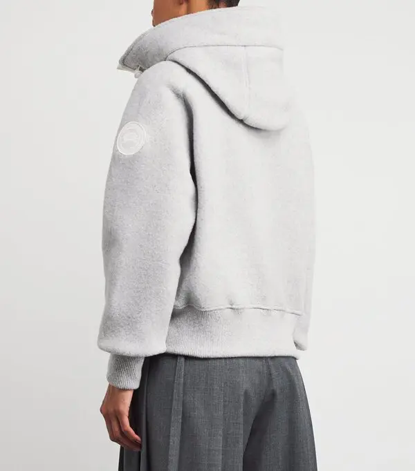 Canada Goose Wool-blend Fleece Chilliwack Bomber Jacket - Grey