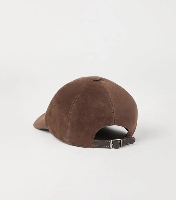 Brunello Cucinelli Suede Baseball Cap - Brown