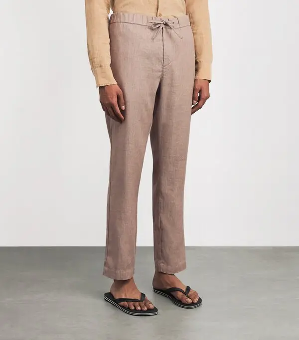 Frescobol Carioca Linen-cotton Oscar Trousers