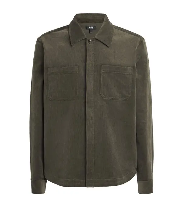 Paige Corduroy Patch-pocket Shirt Jacket