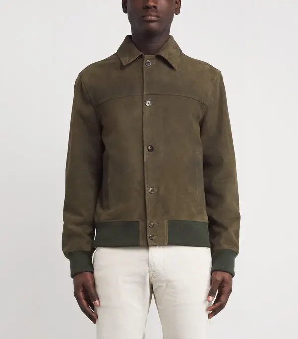 Jacob Cohen Suede Trucker Jacket