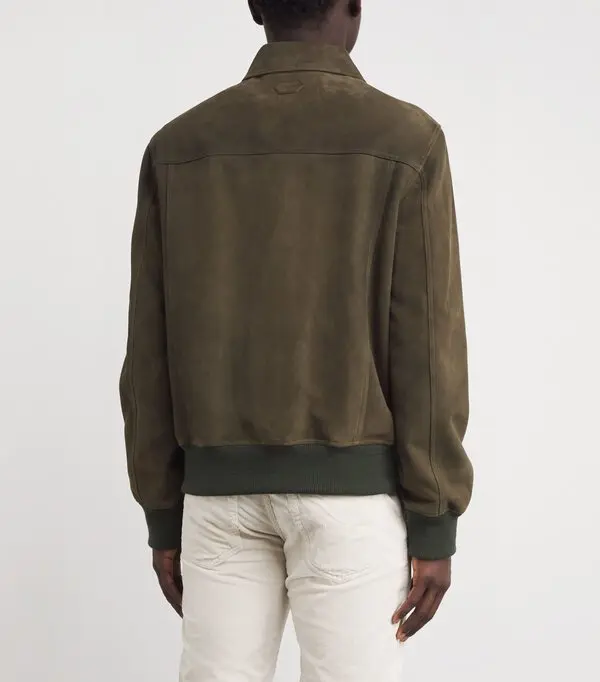 Jacob Cohen Suede Trucker Jacket