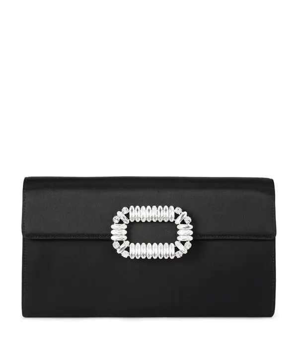 ROGER VIVIER Satin Pilgrim Clutch