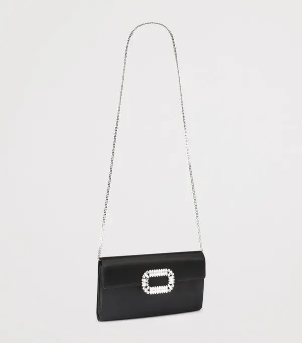 ROGER VIVIER Satin Pilgrim Clutch