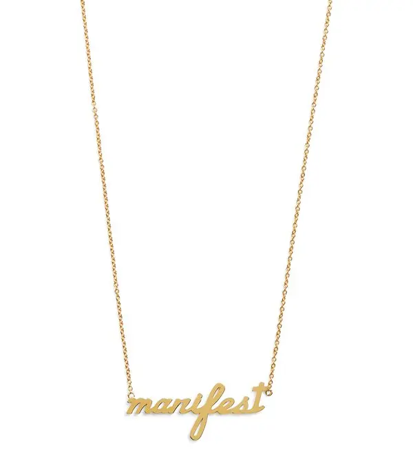 JENNIFER MEYER Manifest Necklace - Gold
