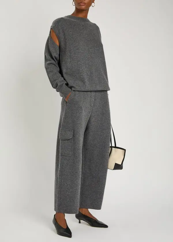 LISA YANG Azaria Cashmere Trousers - Grey