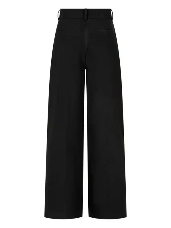 STUDIO TOMBOY Fleece Lined Pleated Trousers - Black