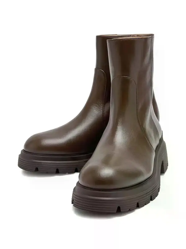 STUART WEITZMAN Hudson Lite Zip Boots - Brown