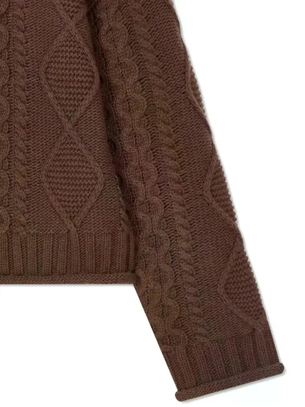 STUDIO TOMBOY Cable-knit Sweater - Brown